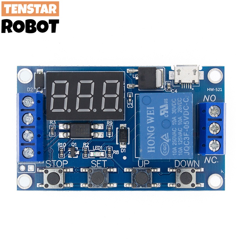 6-30V Relay Module Switch Trigger Time Delay Circuit Timer Cycle Adjustable | Shopee Malaysia