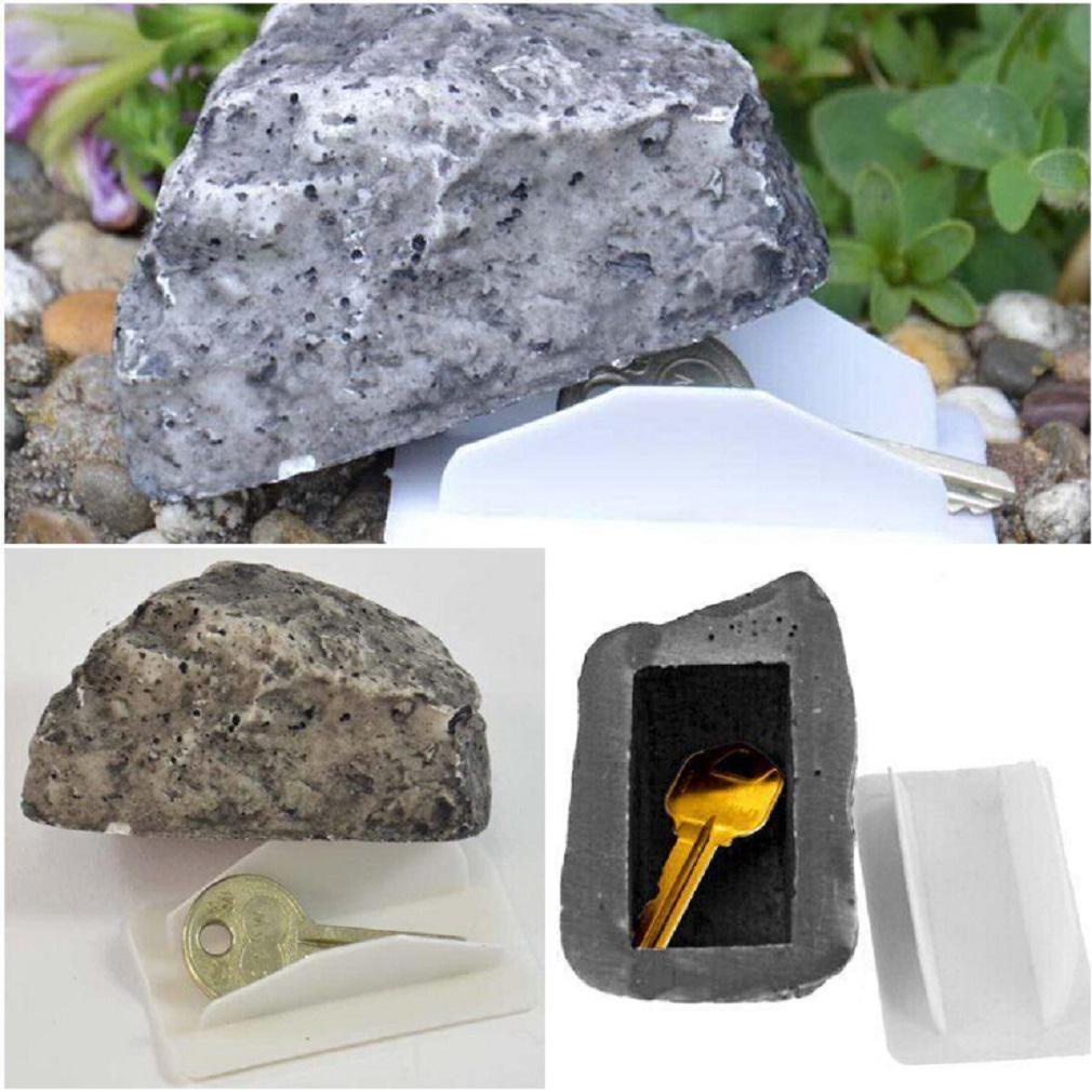 New Hide A Key Rock Diversion Safe Home Holder Hider Hiding Real Stone ...
