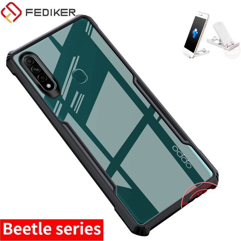 FEDIKER For OPPO A31 F1S F3 F7 Casing【 Beetle Series】Transparent Blade Back Shockproof Corners ...