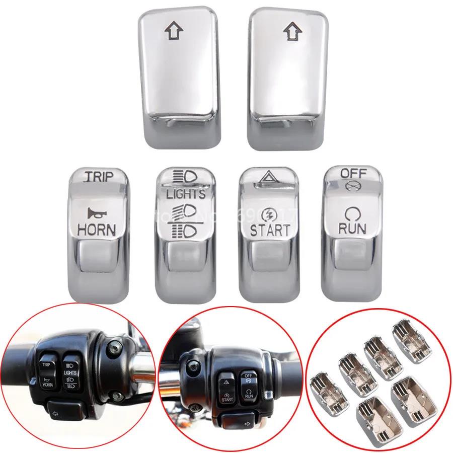 Motorcycle Replacement Housing Switch Cap Button Cover Kit For Harley ...