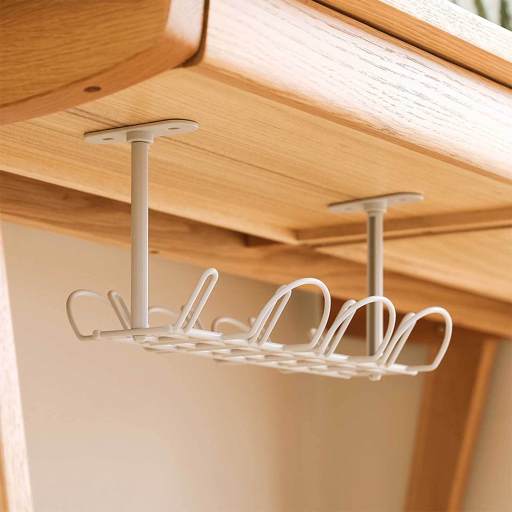 HG Multifunction Under Table Storage Rack Desk Bottom Cable Management ...