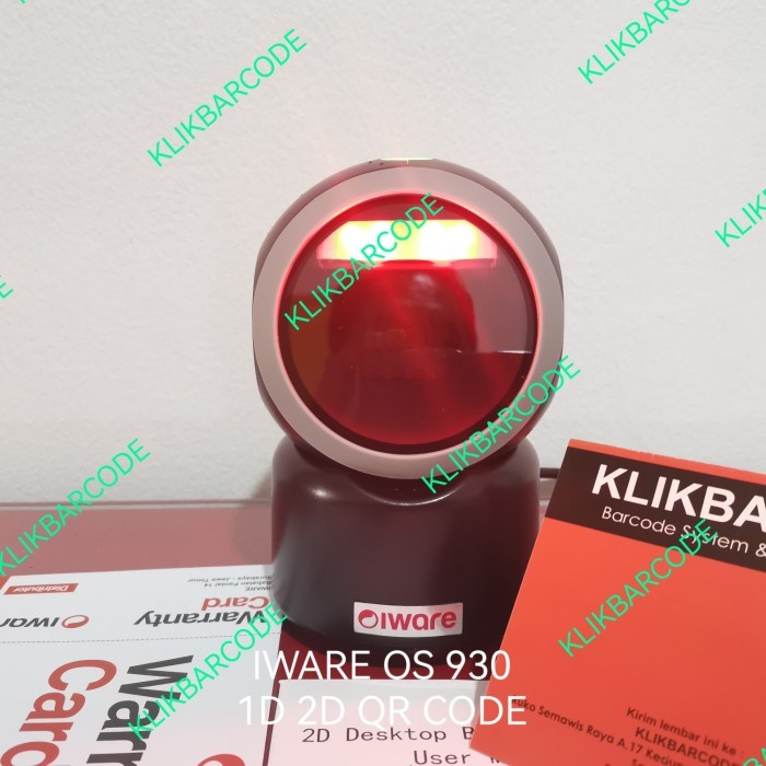 Omni DIRECTIONAL 2D SCANNER IWARE OS-930 AREA IMAGER BARCODE USB ...