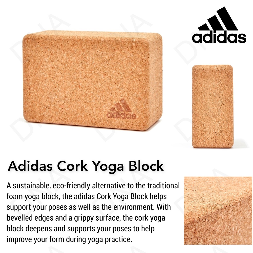 Cork Yoga Block / Cork Yoga Bricks Adidas - ORIGINAL | Shopee Malaysia