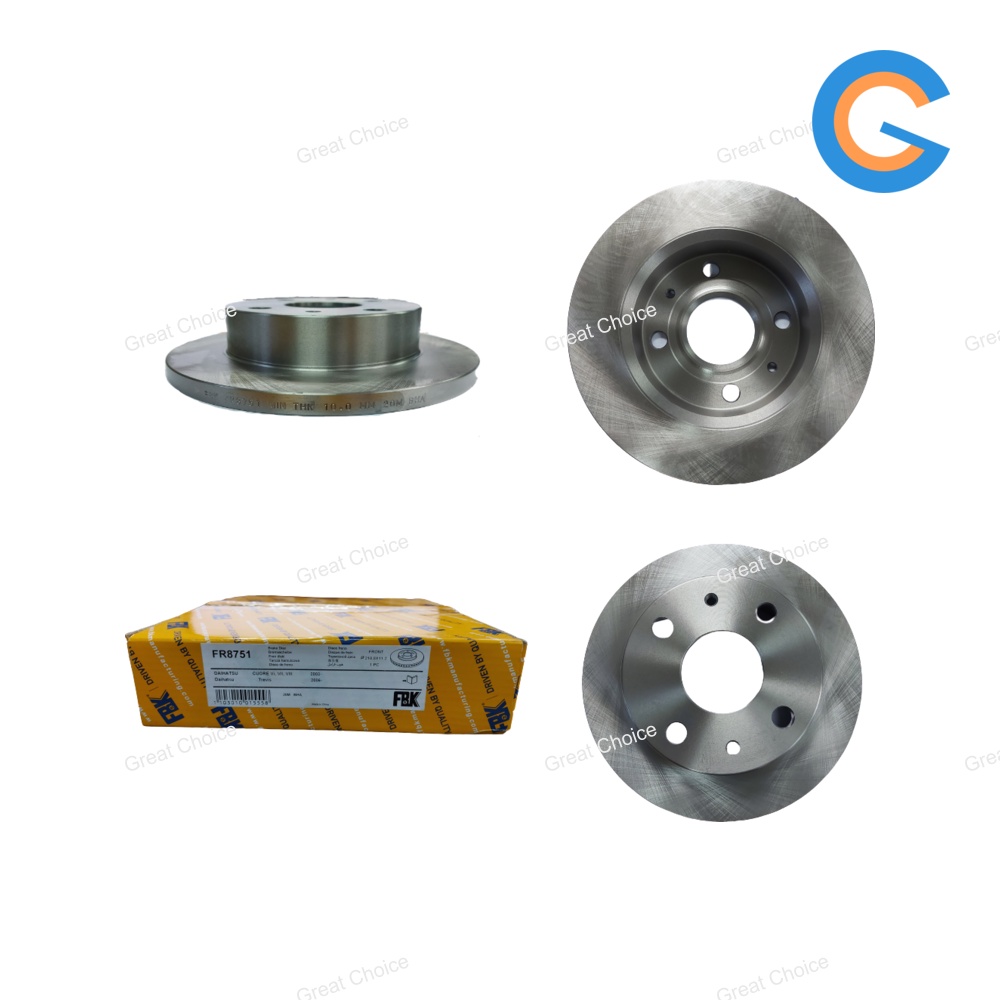 FBK Kenari, Kelisa, Viva Front (Depan) Brake Disc Rotor 2pcs PERODUA ...