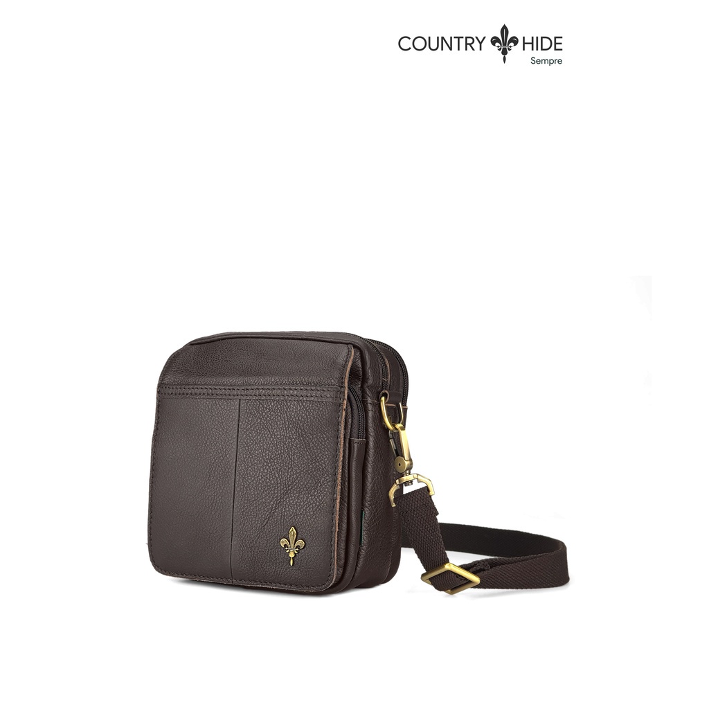 COUNTRY HIDE SEMPRE Top Grain Cowhide 2-IN-1 Crossbody Small Sling Bag ...