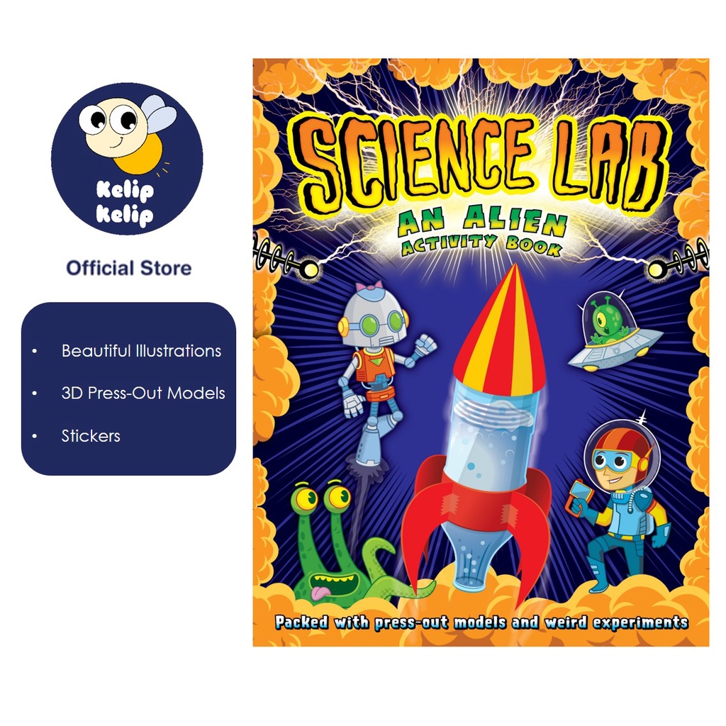 Science Lab Activity Sticker Book For Kids To Learn About Science with ...