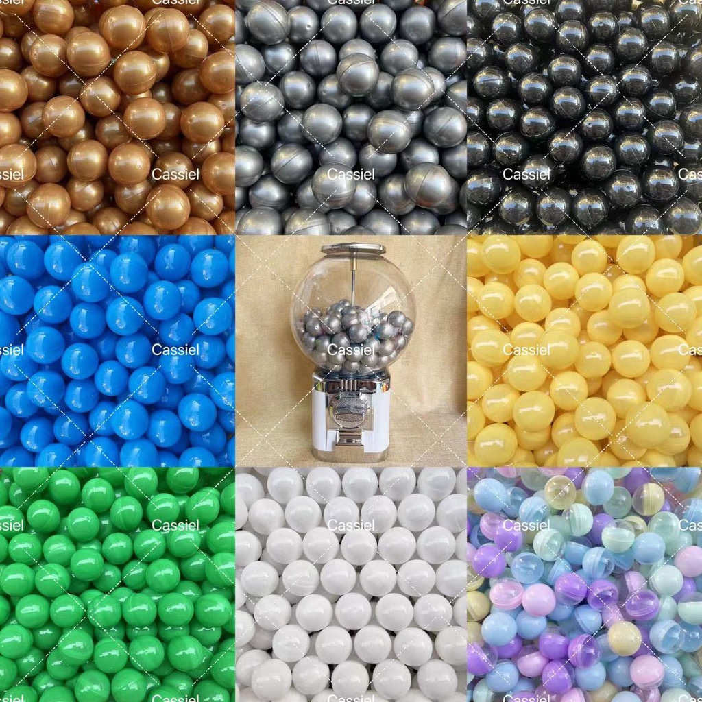 100PCS 32MM capsule ball Twisting egg ball for capsule machine gashapon ...