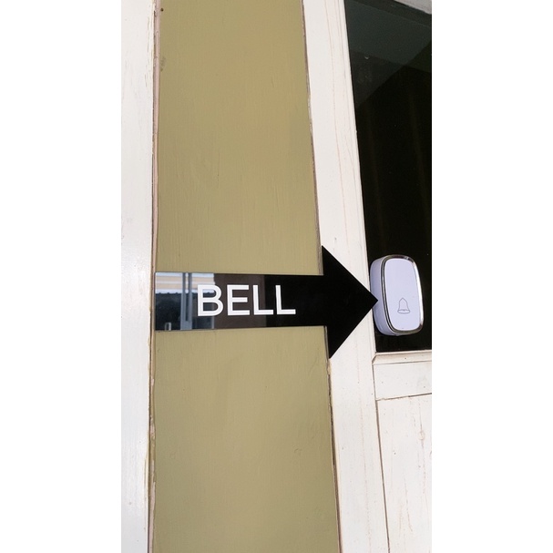 Acrylic Bell Sign Arrow Direction Sign Board Printed Acrylic Sign Board ...