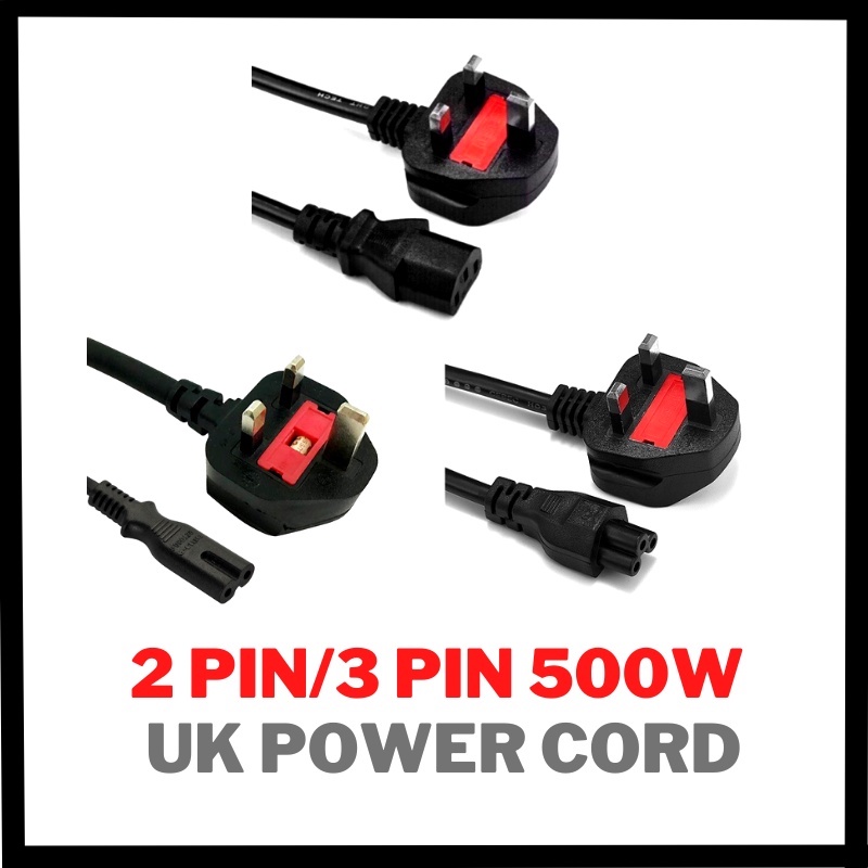 Quality Power Cord Cable for Monitor Laptop Printer Cooker Wire 3 Pin ...