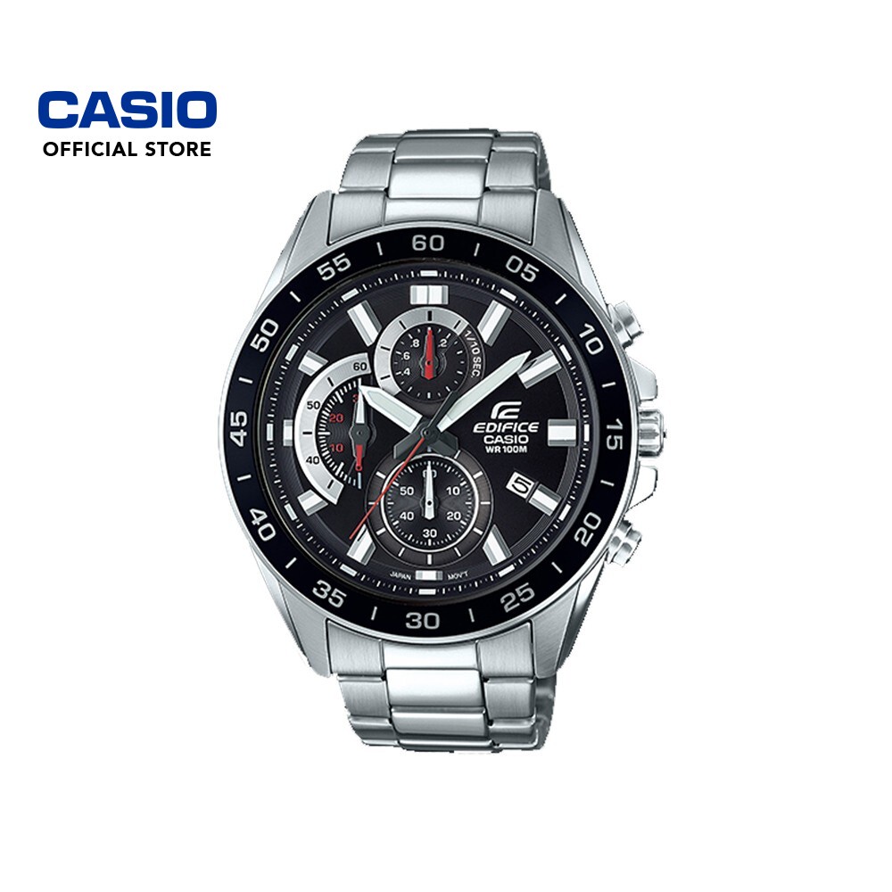 Casio Edifice EFV-550D-1AV Silver Stainless Steel Band Men Watch ...