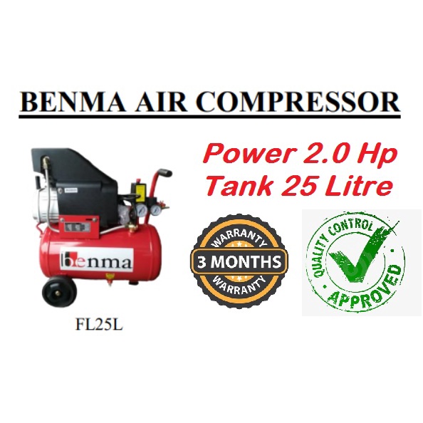 Benma FL-25L 2.0Hp 8Bar Direct Air Compressor | Shopee Malaysia