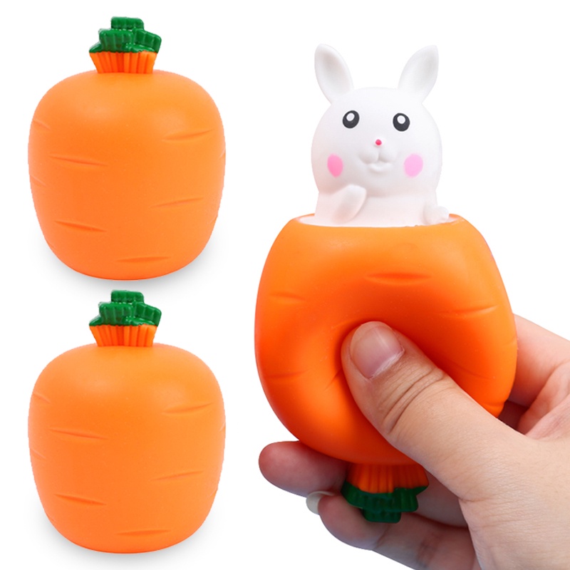 Cheese Series Squishy Toys Cartoon Mouse Carrot Rabbit Squirrel Kawaii ...