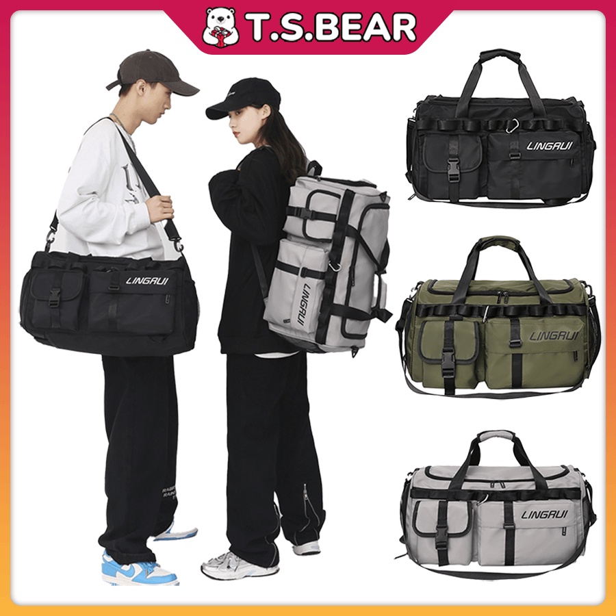 Large Capacity Duffel Backpack Carry Travel Gym Bag Backpack ...
