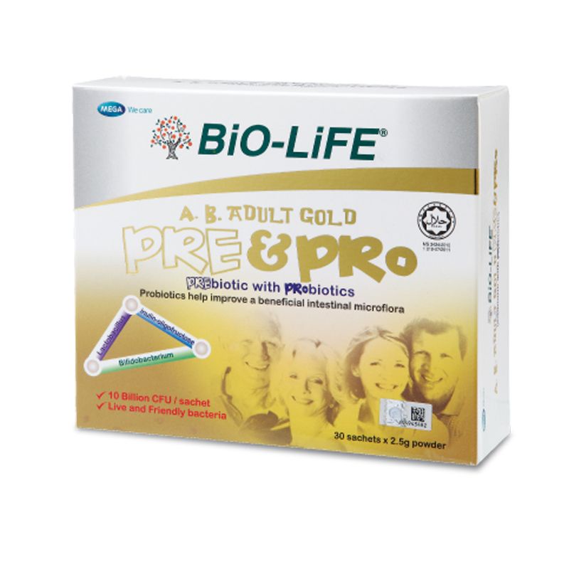 BiO-LiFE A.B. ADULT GOLD PRE & PRO (30 sachets) | Shopee Malaysia