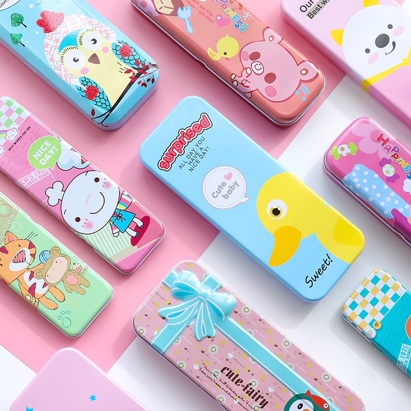 Lovely Metal Pencil Box for Student | Shopee Malaysia