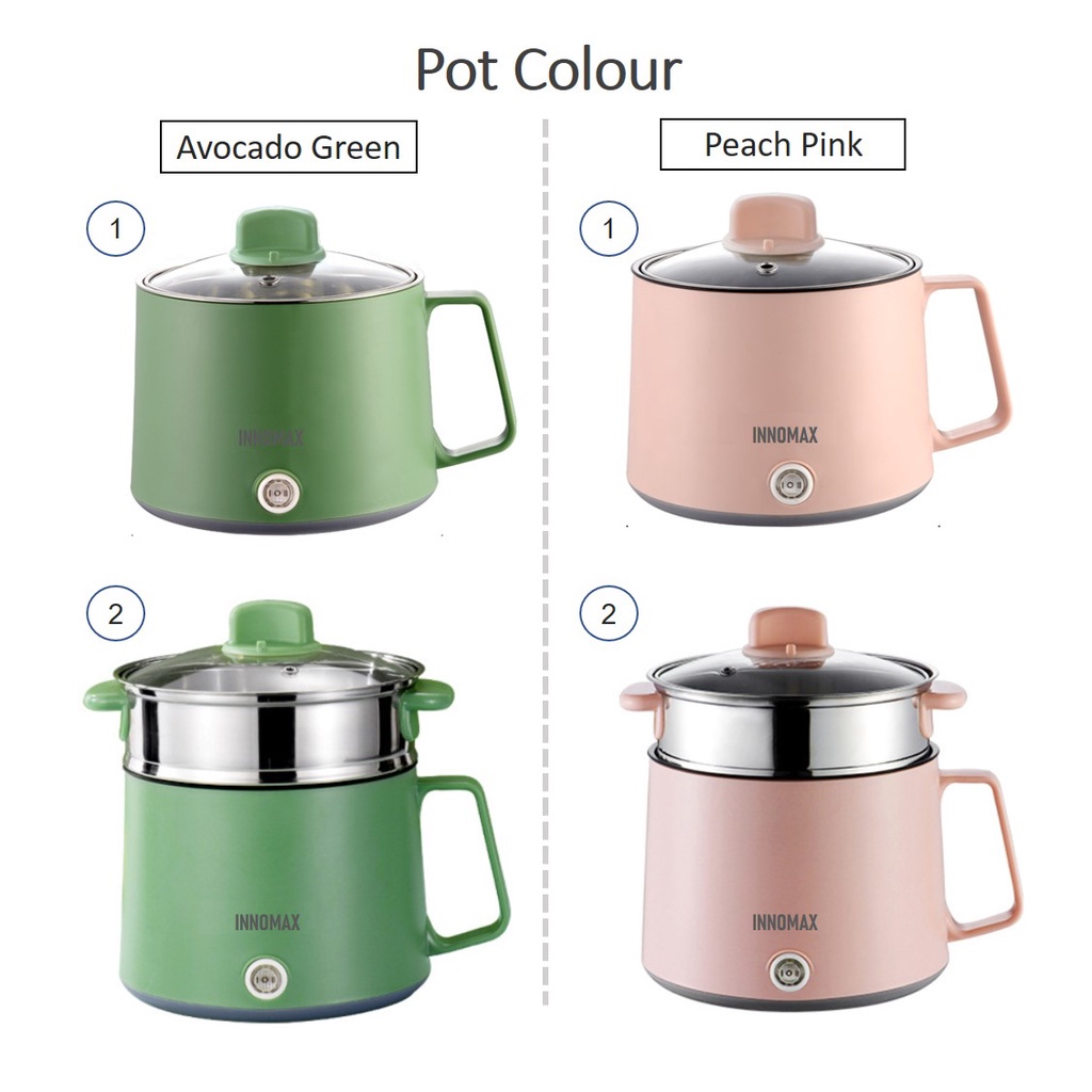 Innomax Electric Multi Function Mini Periuk Serbaguna 2in1 Pot DE100 ...