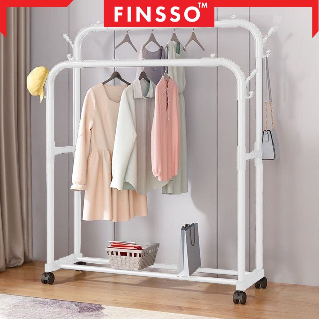 Finsso : ROSARIO Space Save Rak Baju Besi Ampaian Baju / Hanging Rack ...