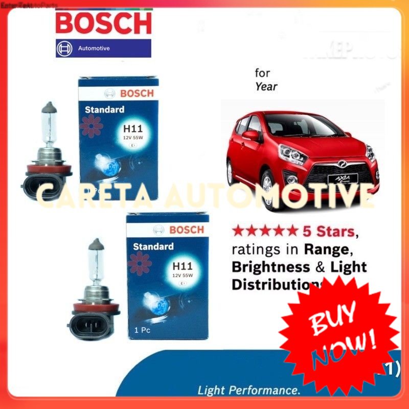 Bosch Standard H11 Headlight Bulb for Perodua Axia SE | Shopee Malaysia