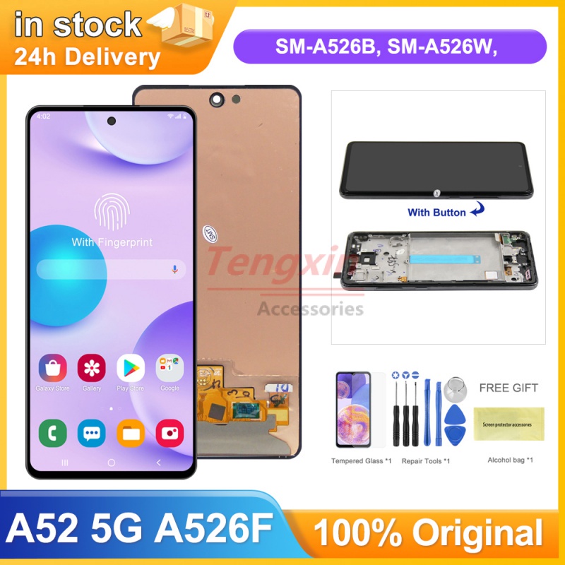 Super Amoled A52 5G Display Screen, for Samsung Galaxy A52 5G A526 ...
