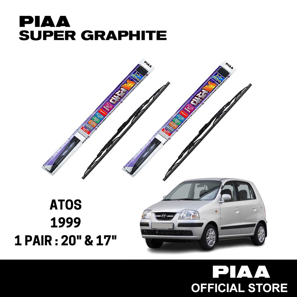PIAA Super Graphite Tournament Wiper For ATOS 1999 (20" & 17") | Shopee ...