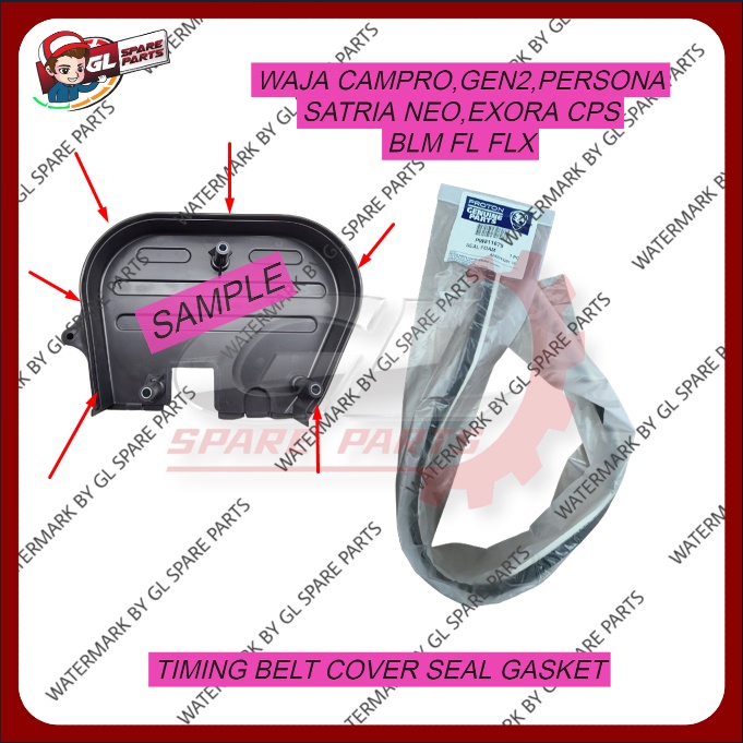 TIMING BELT COVER SEAL GASKET (ORIGINAL) PROTON CAMPRO GEN2 PERSONA ...