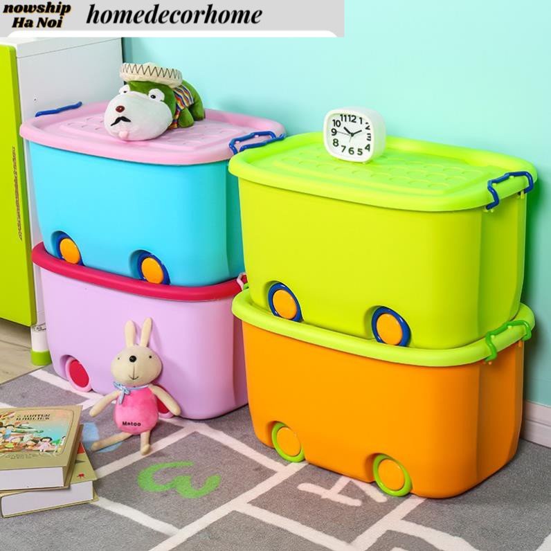 Toy Box With Big Wheels For Your Baby | Shopee Malaysia