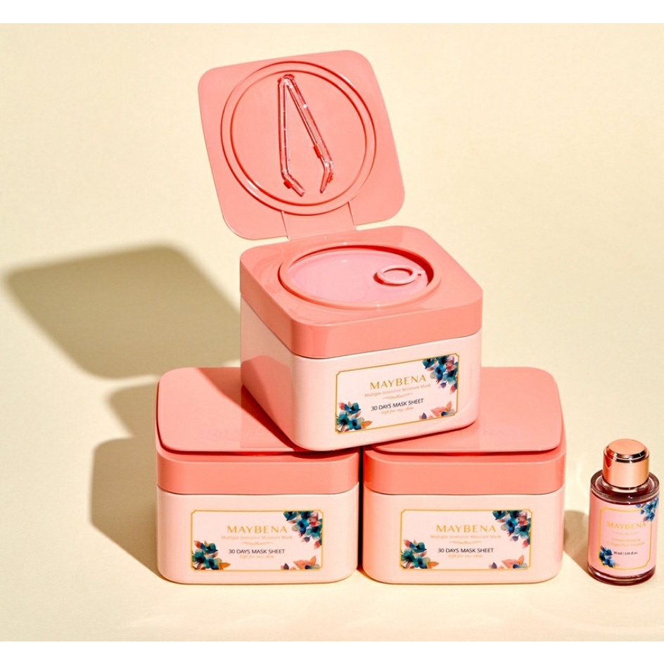 [MAYBENA] Moisture, whitening, collagen, face mask pack (1 box/ 30 ...