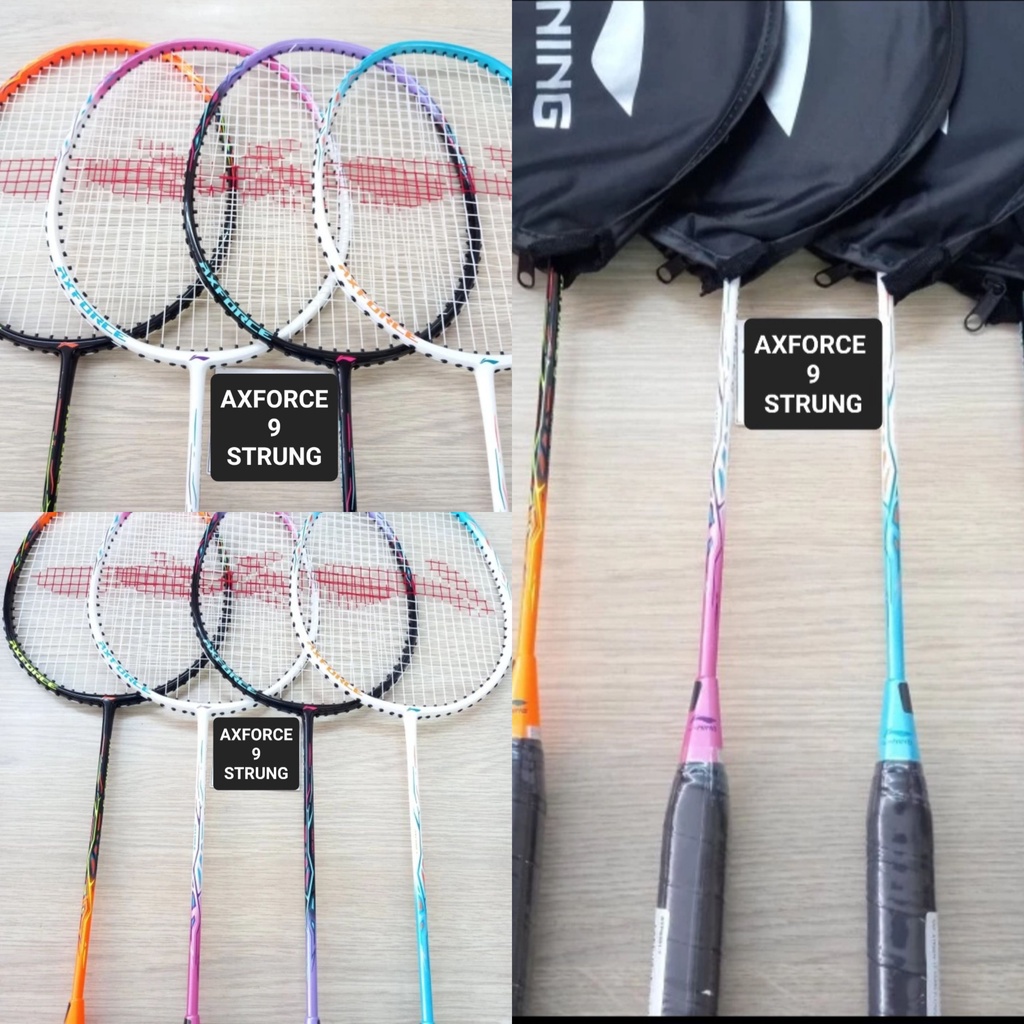LINING AXFORCE 9 STRUNG Badminton Racket 100% Original | Shopee Malaysia