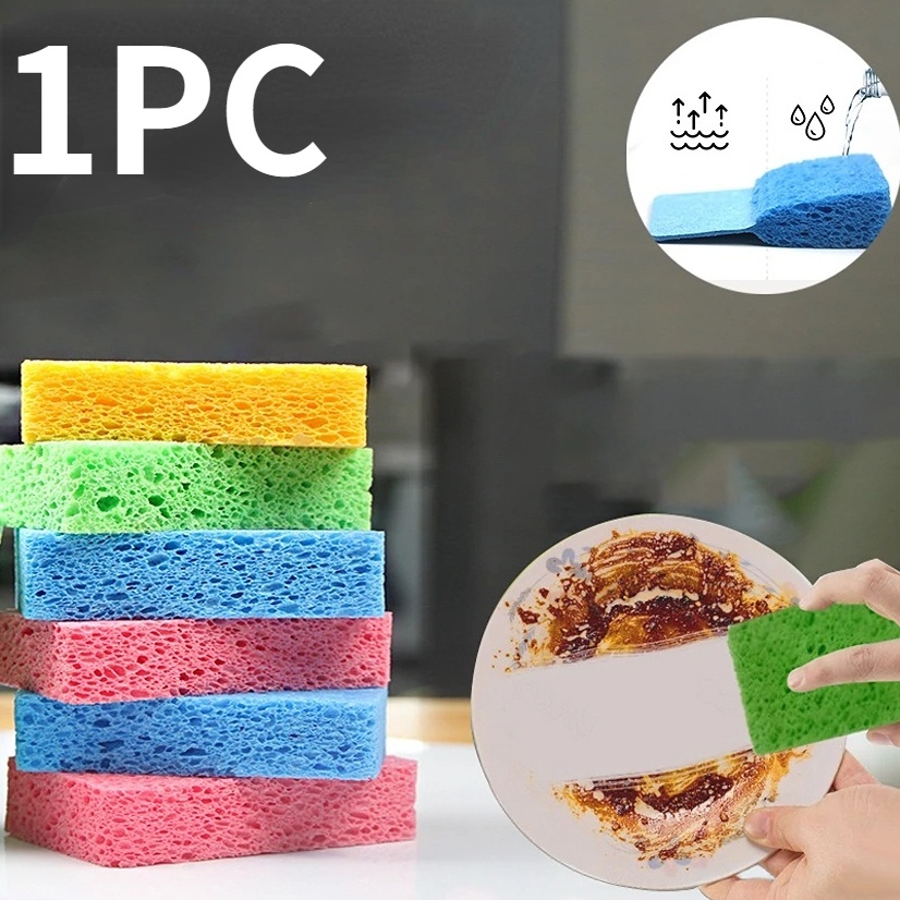 Wood Pulp Sponge Cleaning Sponge Block/ Magic Wipe Powerful ...