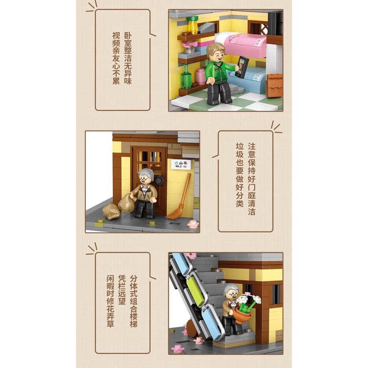 LOZ IDEAS Mini Block 1234 / 1235 / 1236 Japanese Street Commercial Street Shop Building Block ...