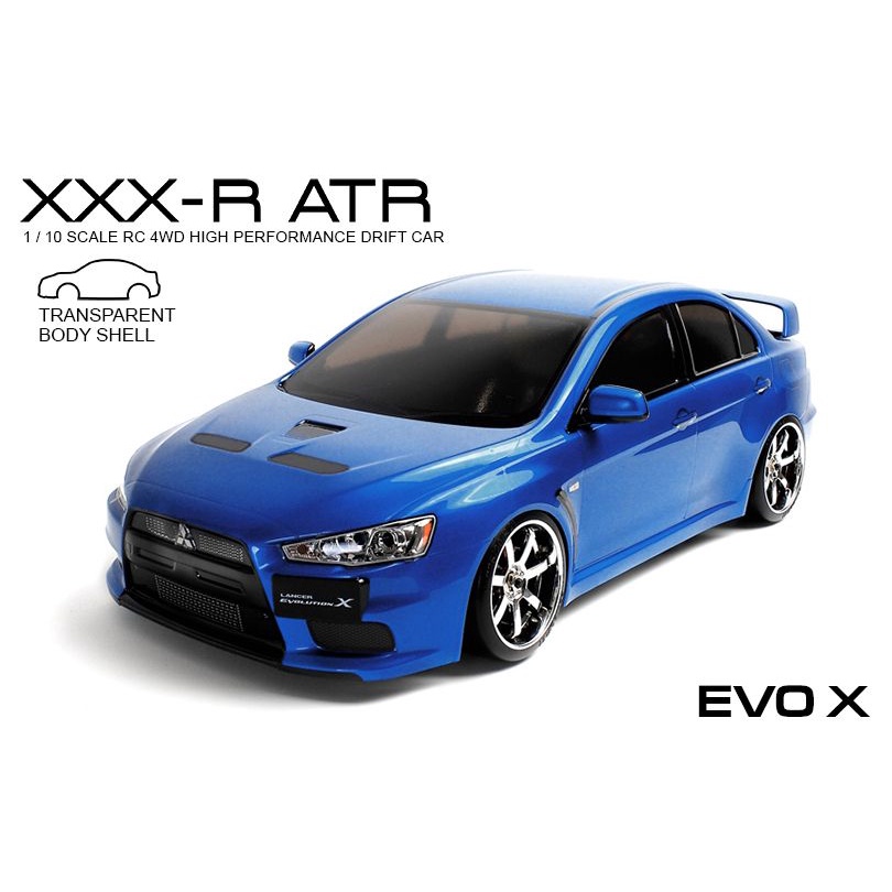 [Electric Powered] MST Racing XXX-R Mitsubishi EVO X 1/10 Scale 4WD RC ...