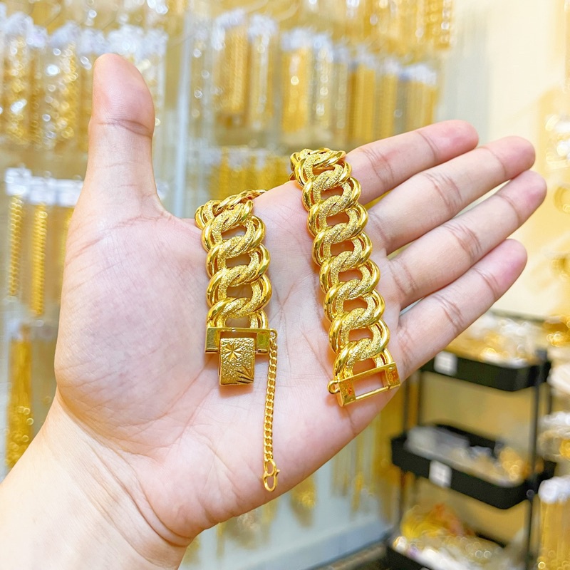 RANTAI TANGAN COCO PASIR COP 916 ( Emas bangkok / Emas korea 24k ) | Shopee Malaysia