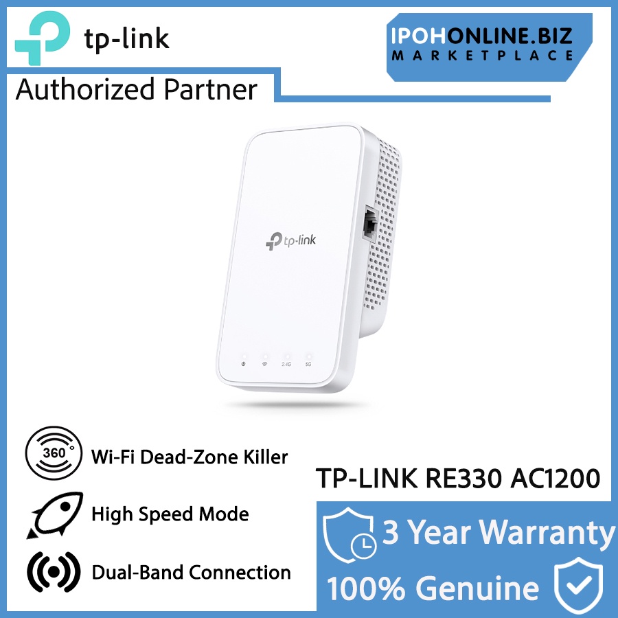 TP-LINK RE330 AC1200 DUAL BAND MESH WI-FI Extender | Ipohonline ...