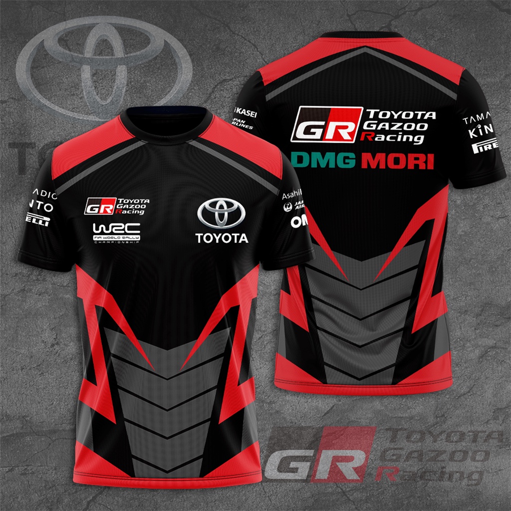 Toyota Gazoo Racing 3D Print Cool Men Summer T-shirts Short Sleeve ...
