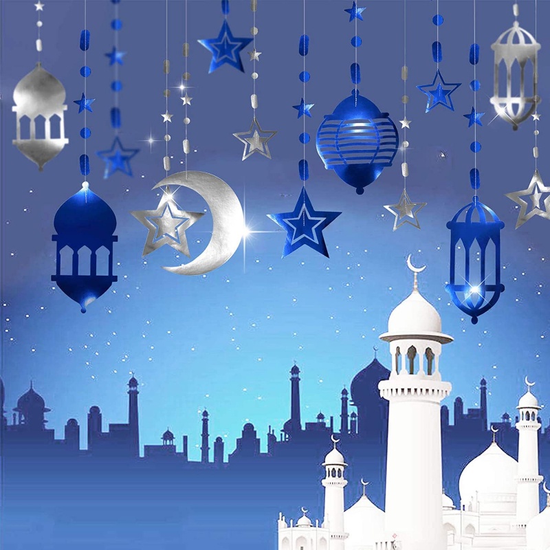 Raya Wall Decorations Gift Bag Iridescent Star Moon Garland Holographic ...