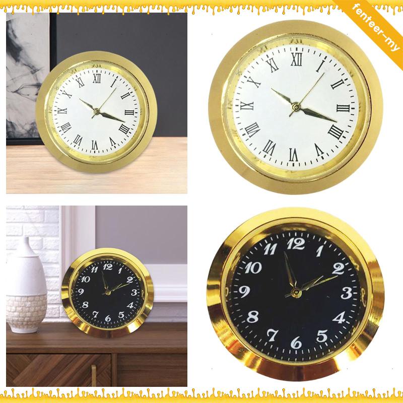 [FenteerMY] Clock Insert Easy to Read Clock Face DIY Mini Clock for ...