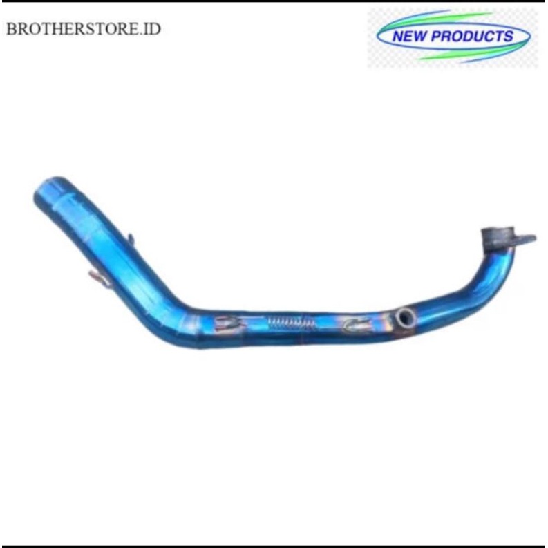 Vario 160 PCX 160 racing exhaust neck pipe STAINLESS BLUE INLET 38 AND ...