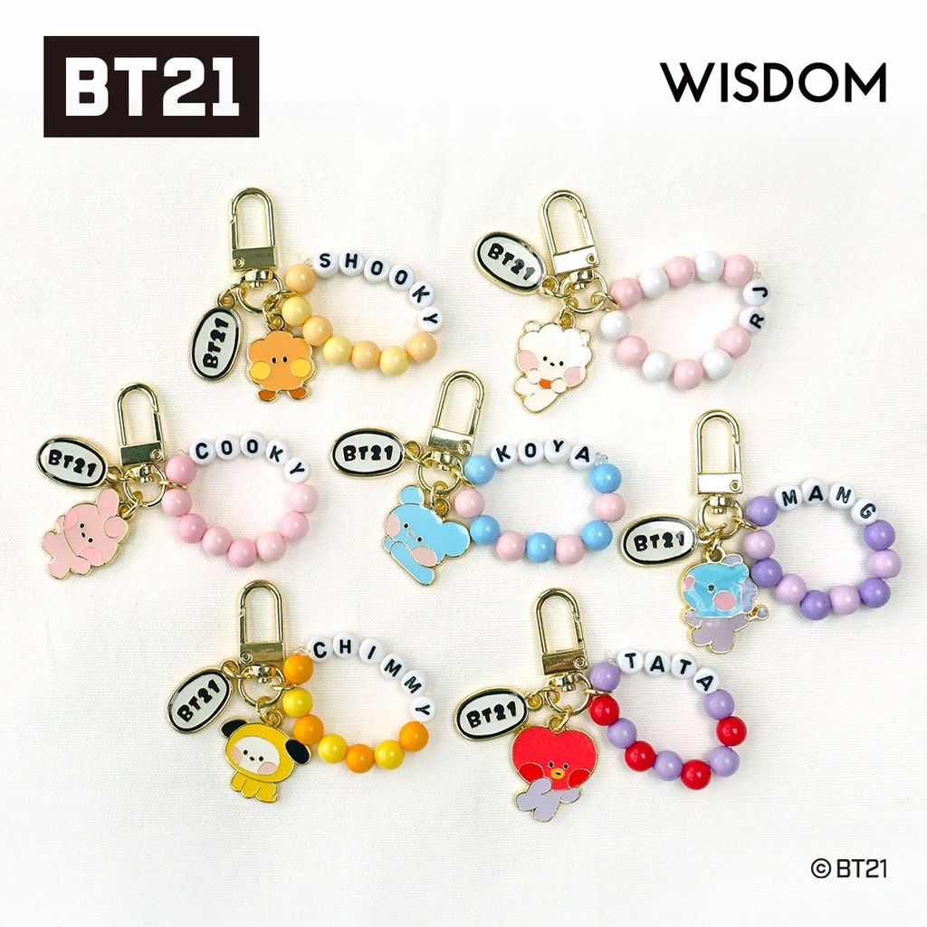 BT21 Authentic BTS Official minini Metal keyring keyholder Keychain | Shopee Malaysia