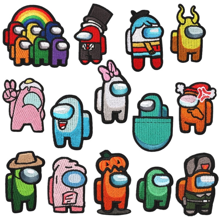 Among Us Series Hot Melt Embroidery Patch Iron Patches for Clothes | Shopee Malaysia