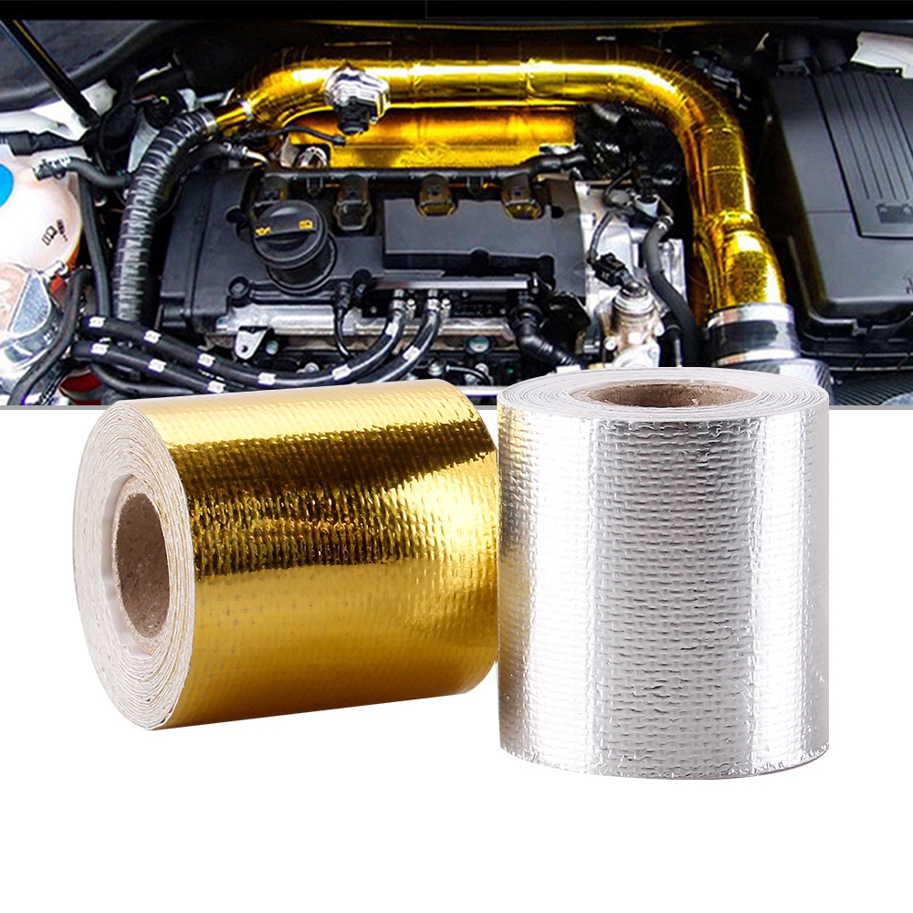 5Meters Car Motorcycle Thermal Exhaust Wrap Pipe Header Heat Insulation ...