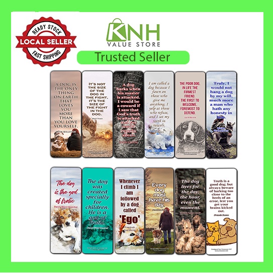 Inspirational Dog Quotes Bookmarks (6-Pack) | Shopee Malaysia