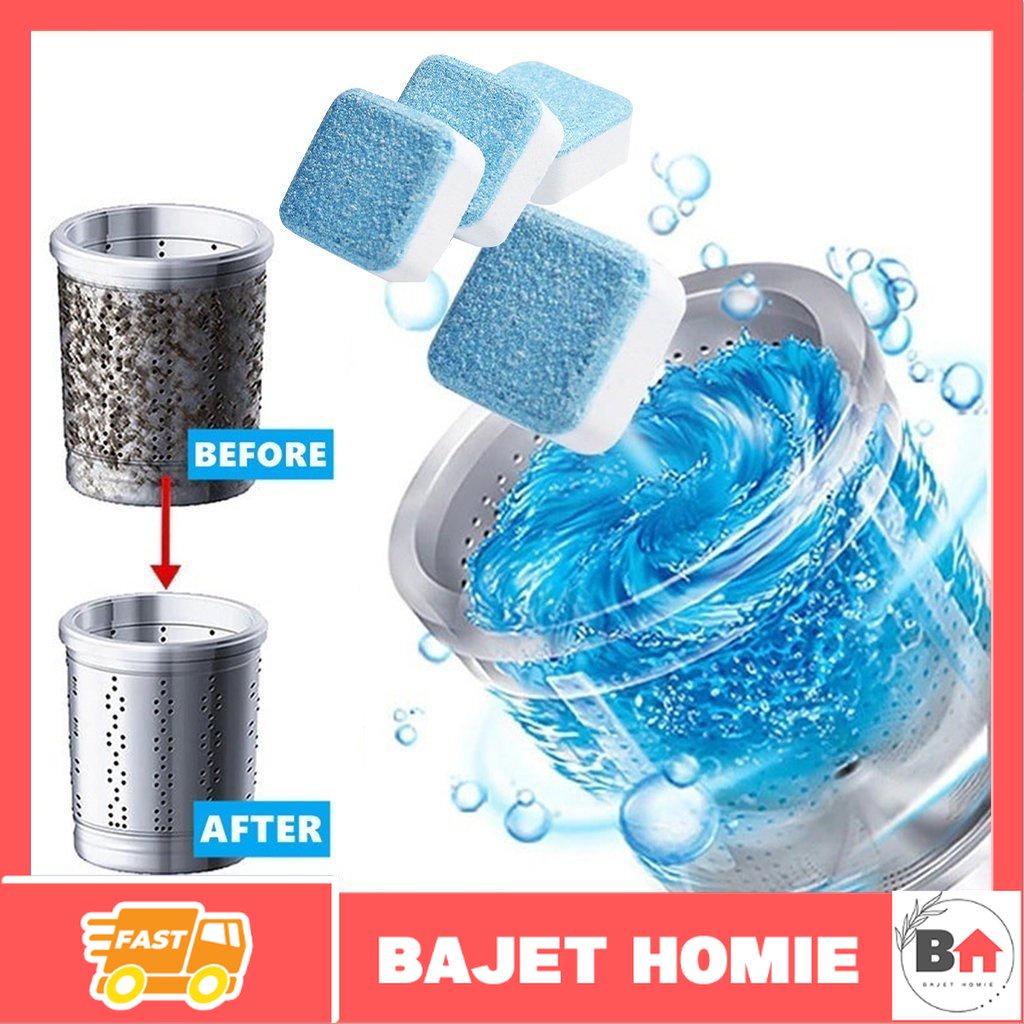 Washing Machine Tank Cleaner Cube 12pcs/box Cleaning Tablet | Pencuci ...