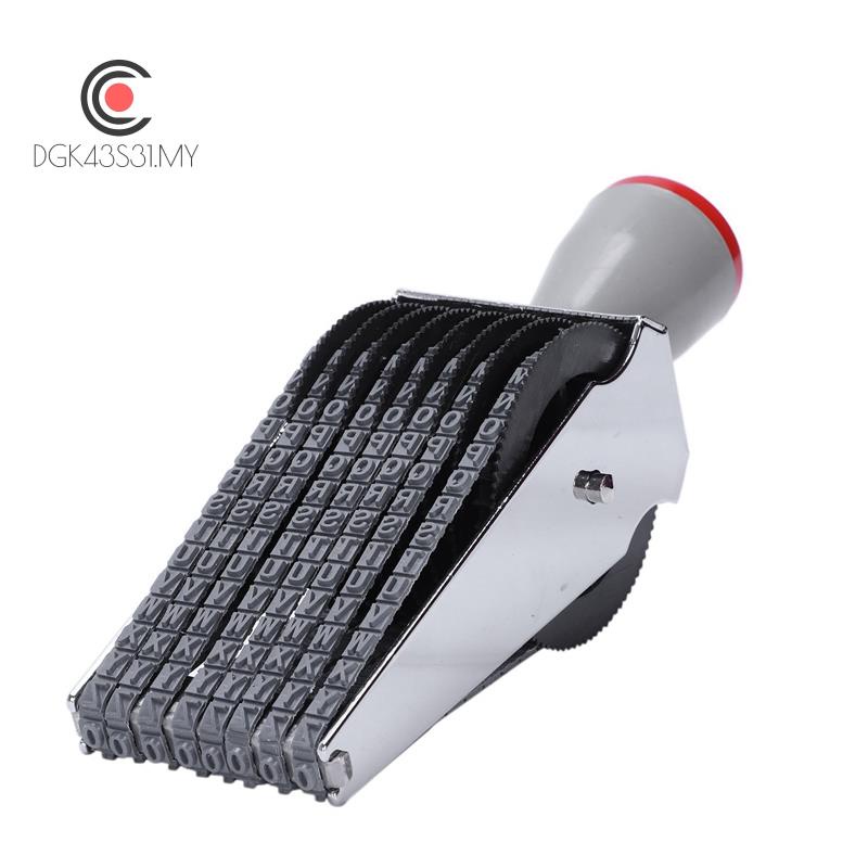 8 Digit Alphabet English Letter Number Rolling Rubber Stamp Emboss Diy ...