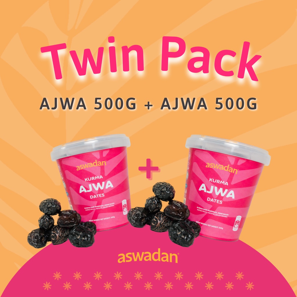 Kurma Ajwa Dates 1kg (Twin Pack) | Shopee Malaysia
