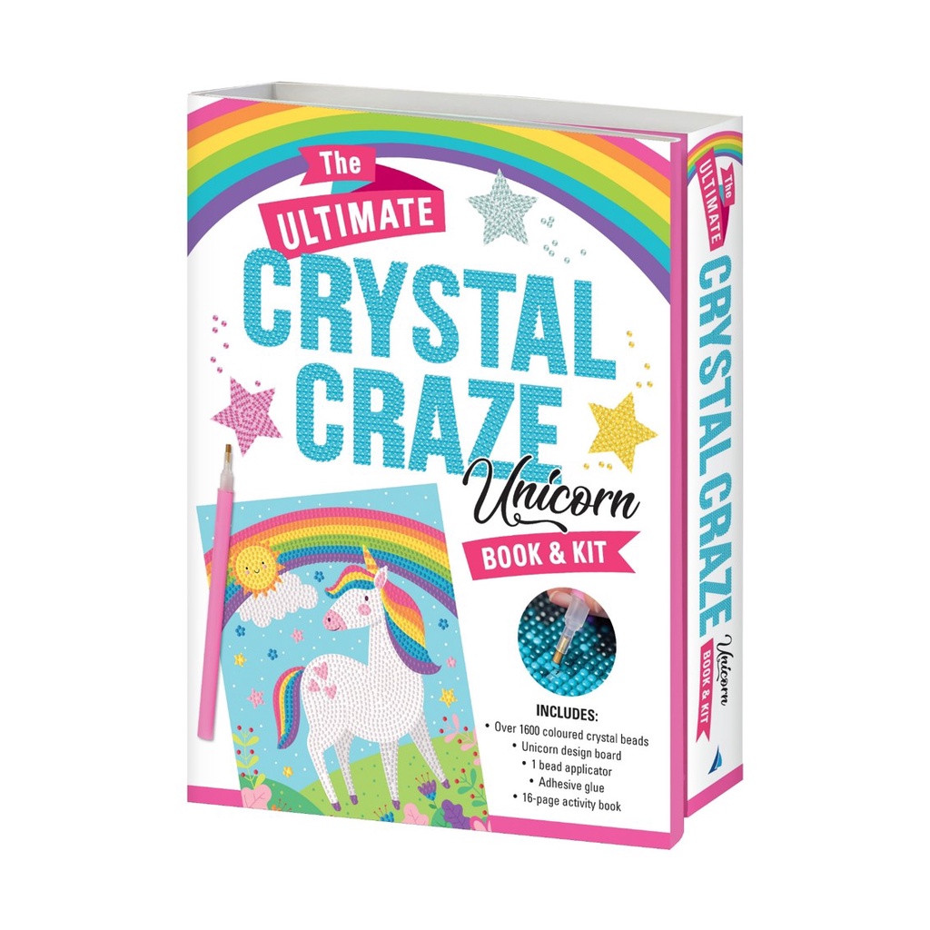 Unicorn Crystal Beads Arts & Craft Book & Kit for Kids to Create ...