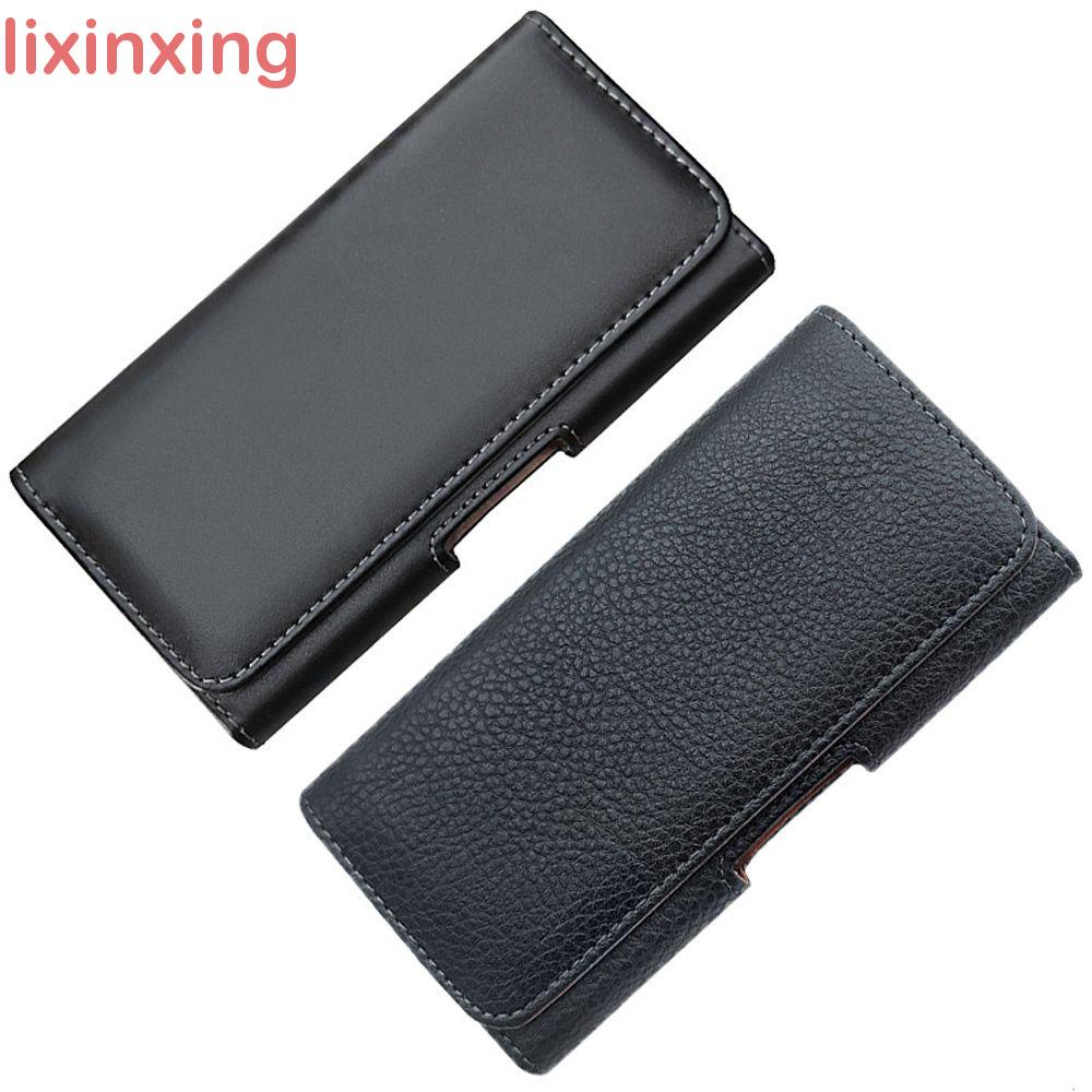 LIXINXING Leather Phone Case Universal Smartphone Vertical Hook Hoop ...
