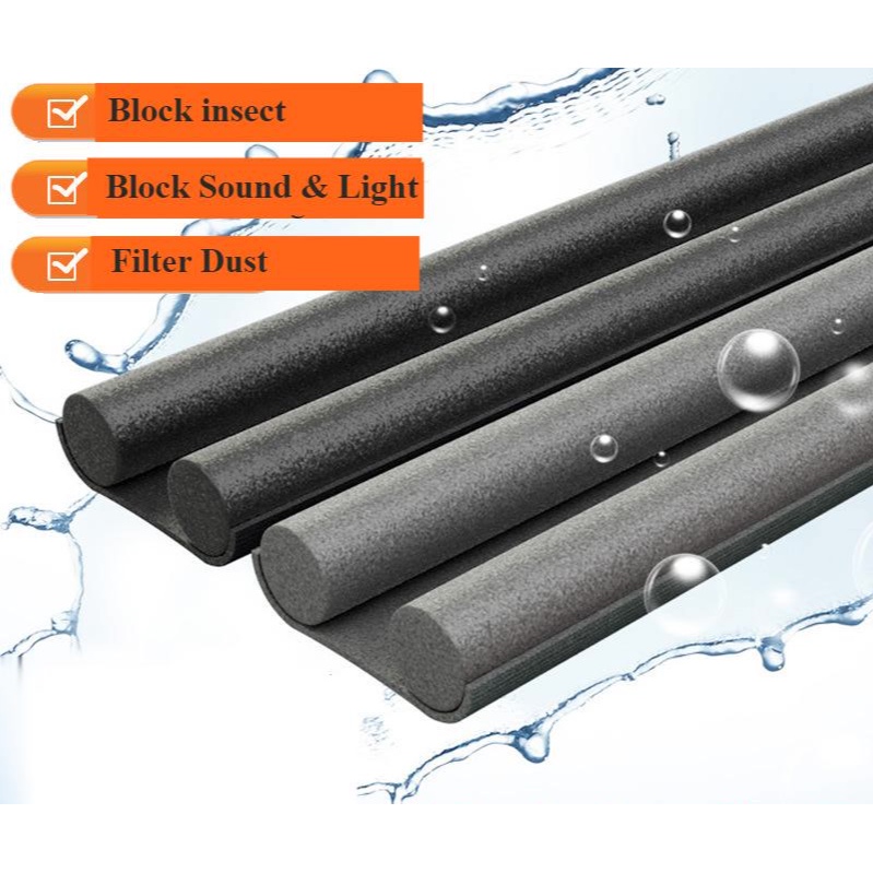 Soundproof & Dustproof Door Gap Seal Twin Draft Guard Anti Insect ...