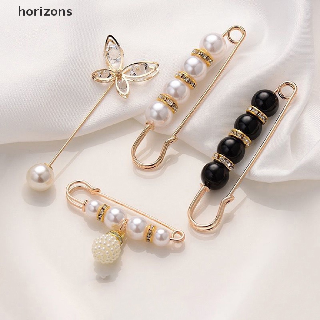 [Hot] 3 Pcs Women's Clothing Brooch Set Pearl Rhinestone Brooches for ...
