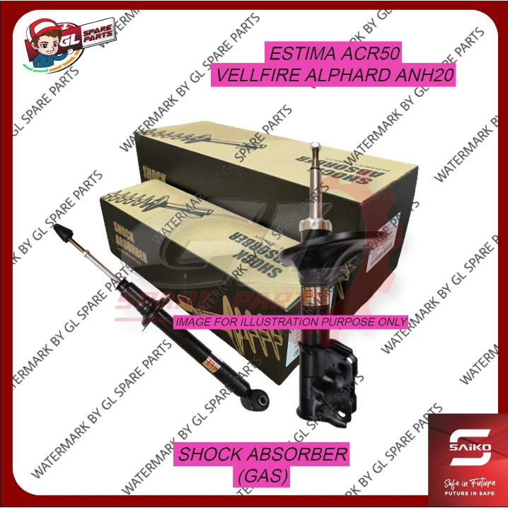 ABSORBER (SAIKO) TOYOTA ESTIMA ACR50 GSR50 / VELLFIRE ALPHARD ANH20 ...