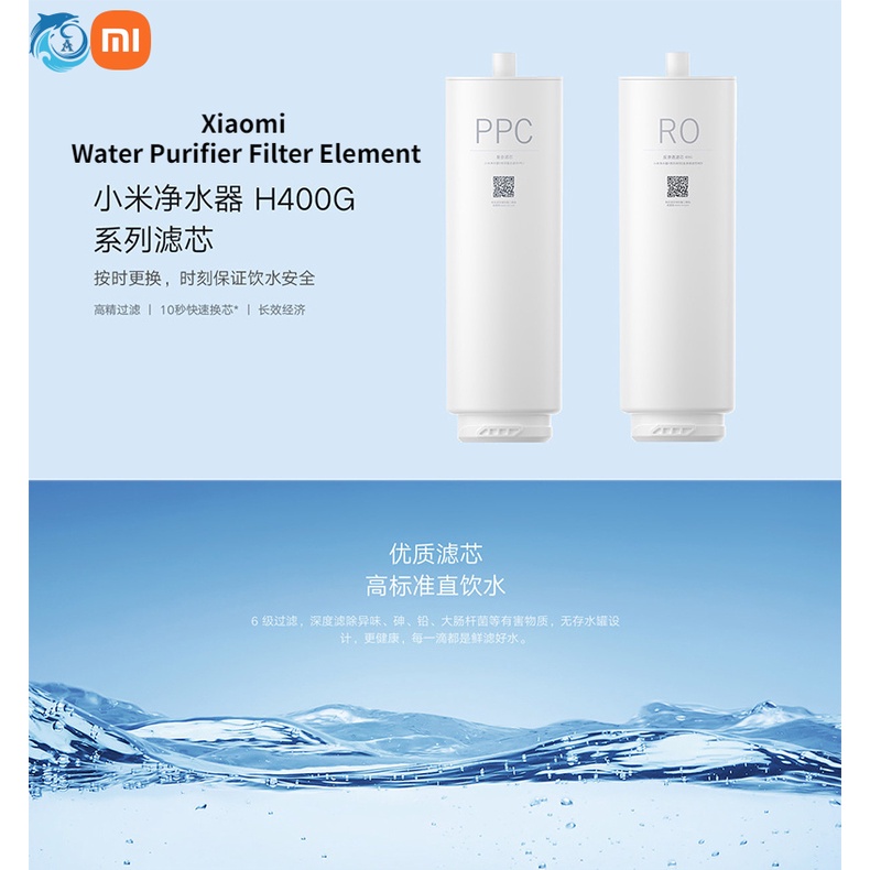 Xiaomi Water Purifier H400G H600G H800G H1000G Filter Element PPC Composite RO Reverse Osmosis ...